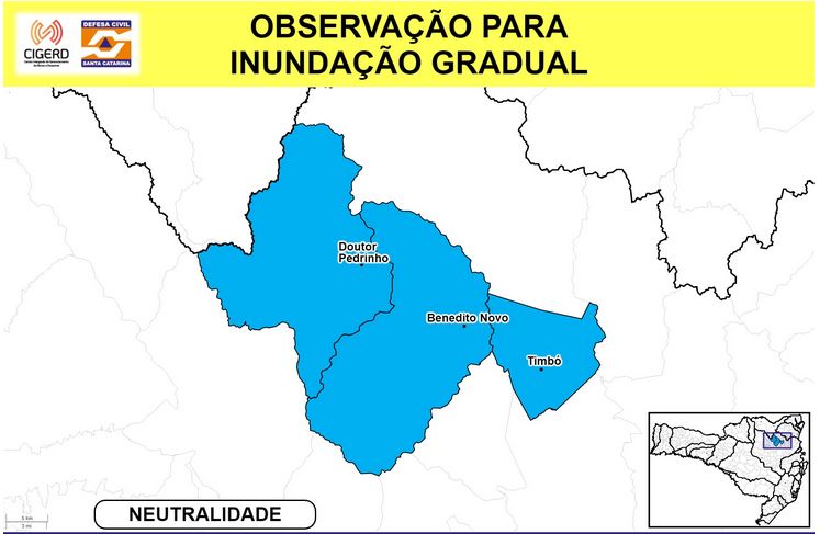 Inundação atinge Benedito Novo, Timbó e região; Veja imagens - Oauditorio