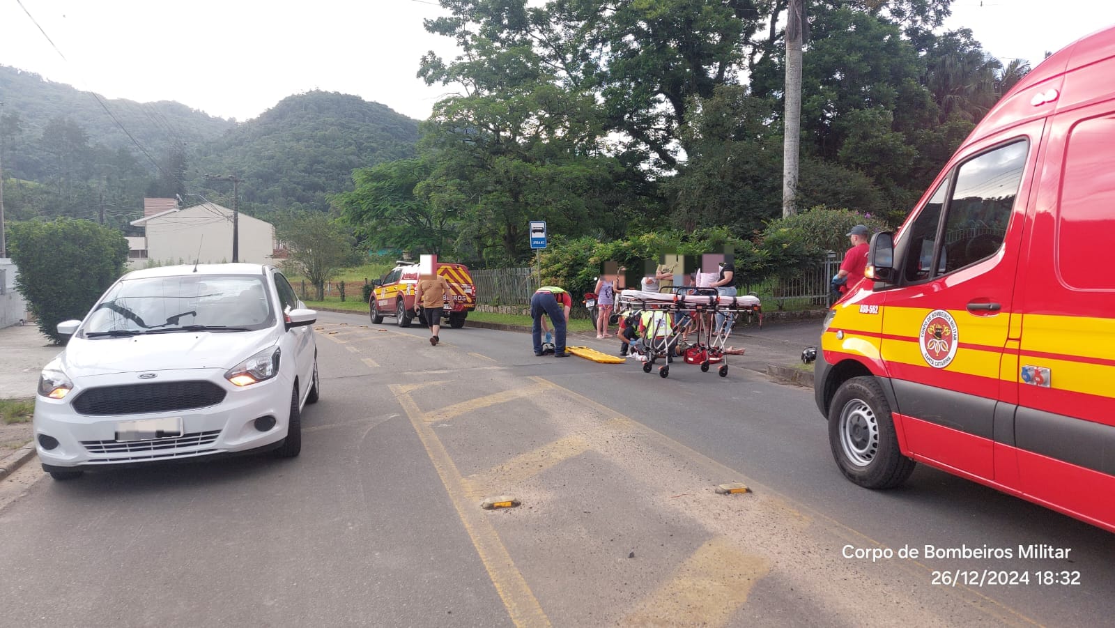 Acidente entre moto e carro deixa motociclista ferido em Blumenau - Oauditorio